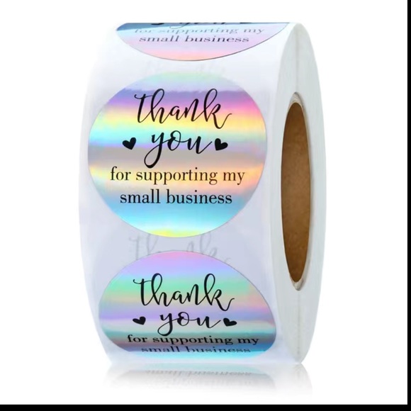 Art | 1 Roll Retro Thank You Stickers Round Gift Labels For ...